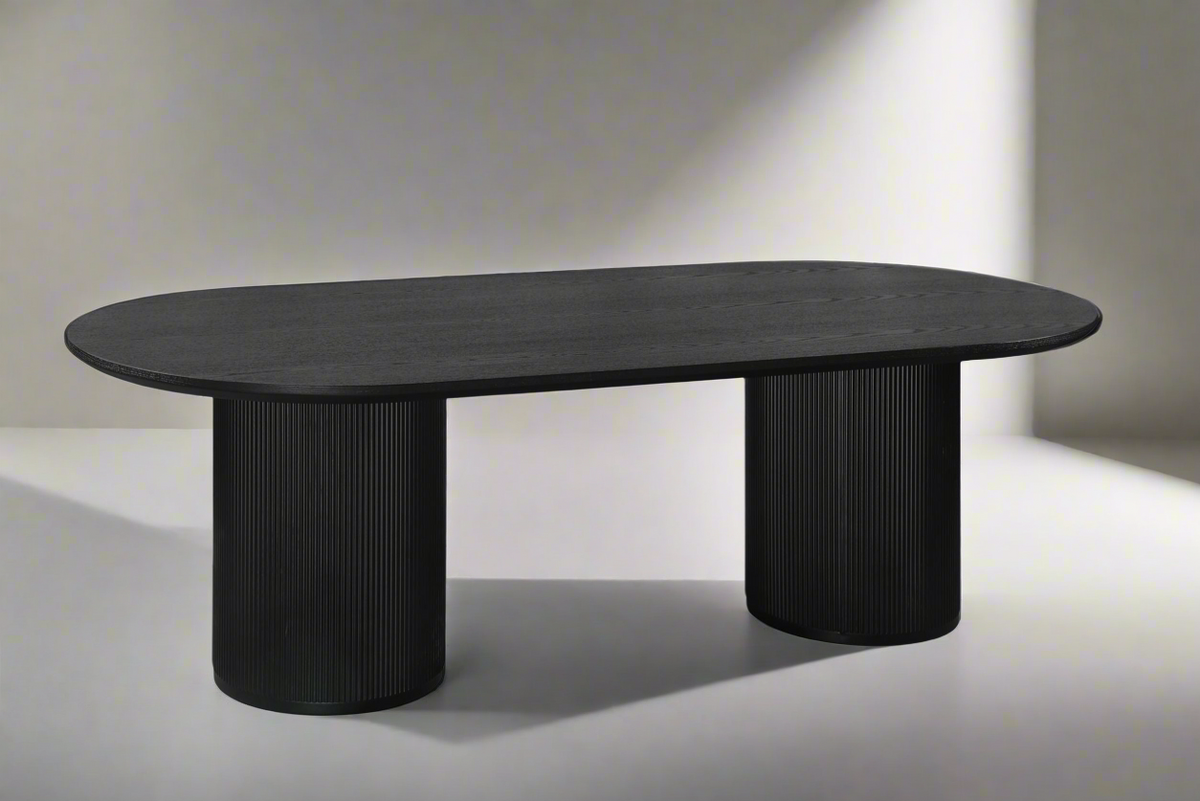 Grove Fluted Table 95" - Woodtop – Luxe Decorum