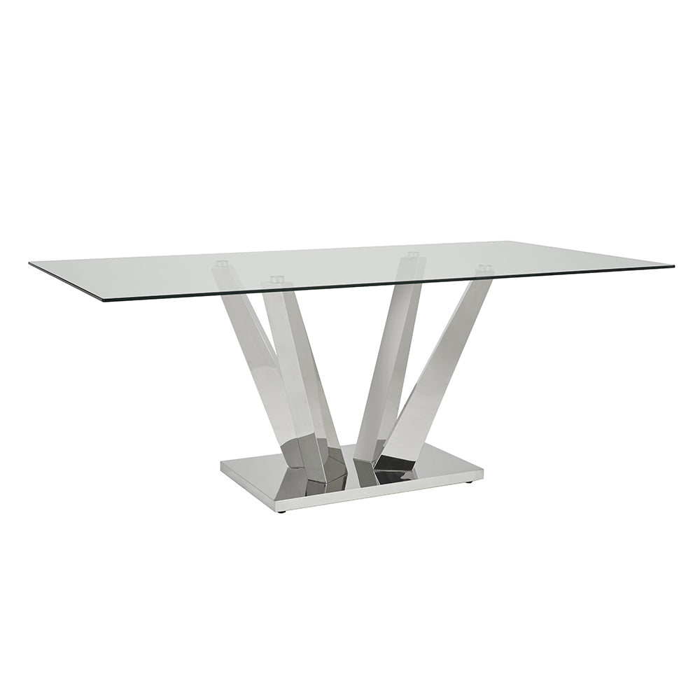 Ethel Dining Table - Silver – Luxe Decorum